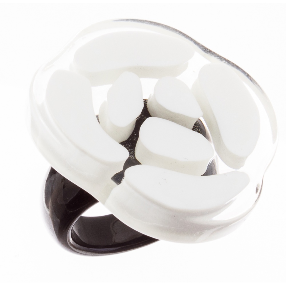 Ring, weiß | Roselyn by Zsiska